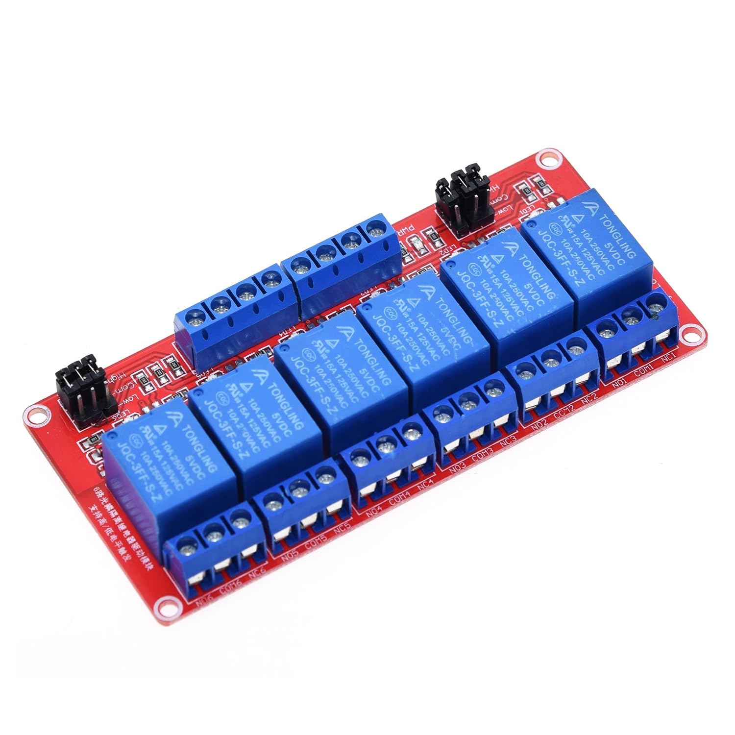 amiciSmart 6 Channel Relay Module Shield with Optocoupler – High and ...