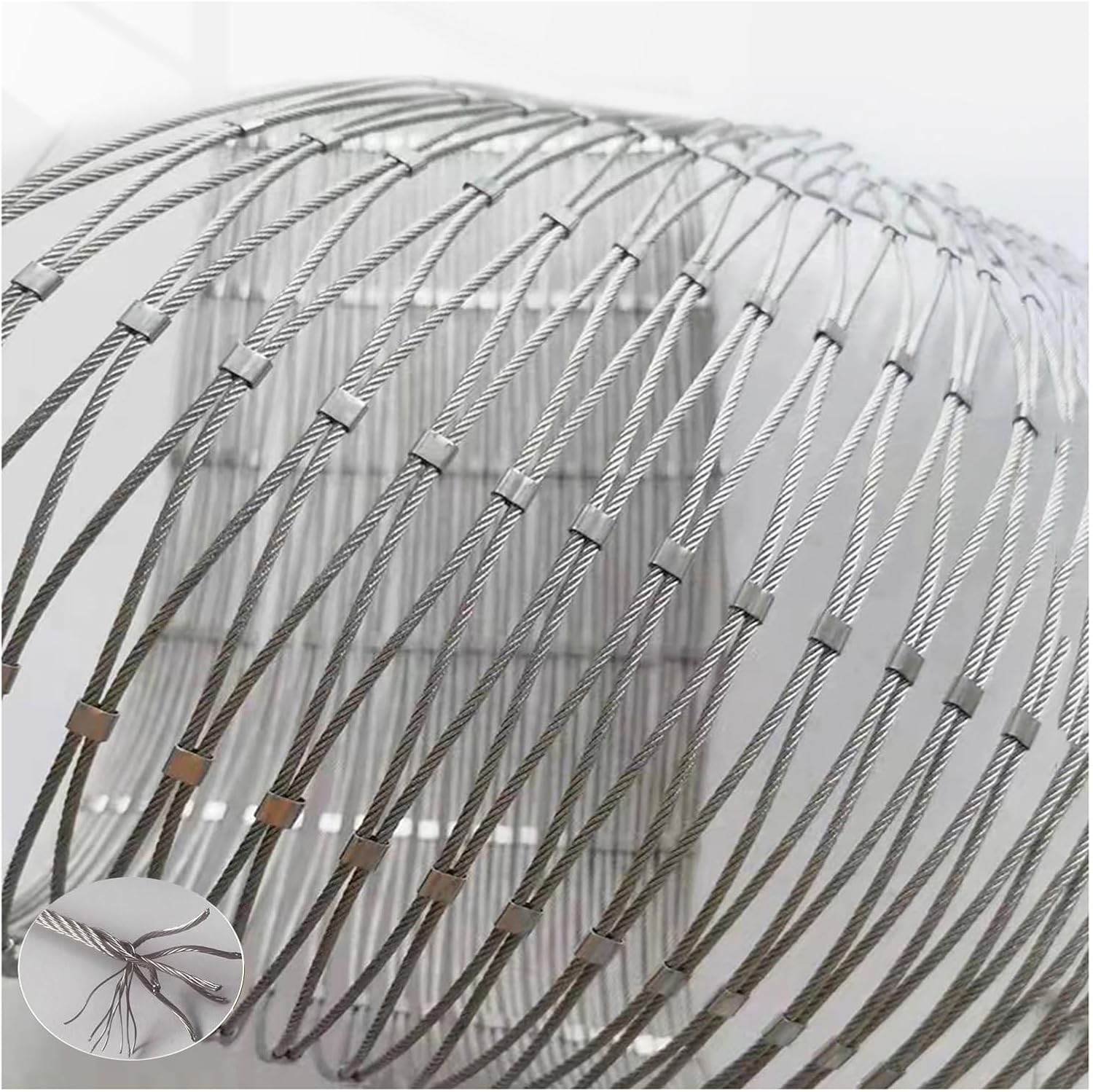 304 Stainless Steel Mesh,Snap Connection Anti-Fall Protection Net，Anti ...