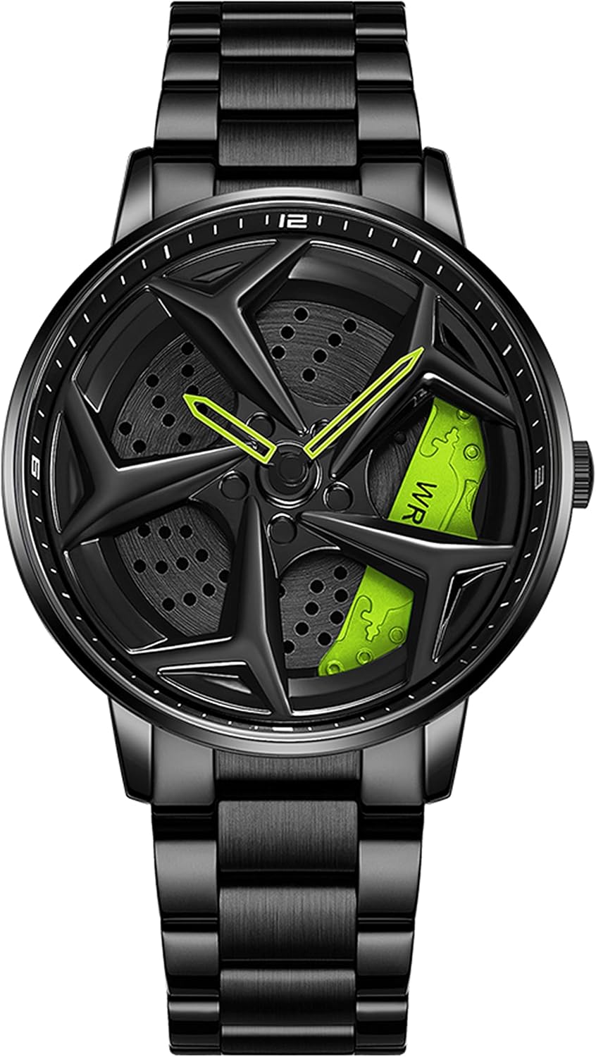 findtime Rims Watch Men's Stainless Steel Watch Analogue Quartz Watch ...