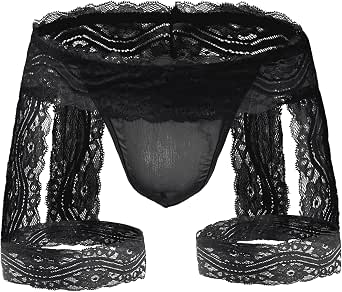 Pructi Men's Sissy Thong Panties Sexy Lace Lingerie, Feminine Underwear ...