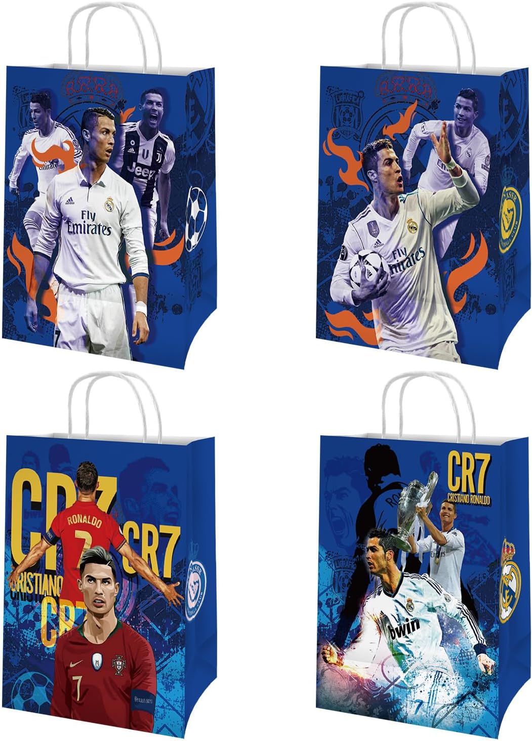 HeePeer WM 16Pcs 𝓒𝓻𝓲𝓼𝓽𝓲𝓪𝓷𝓸 𝓡𝓸𝓷𝓪𝓵𝓭𝓸 Party Favor Bags Bulk with Handles ...