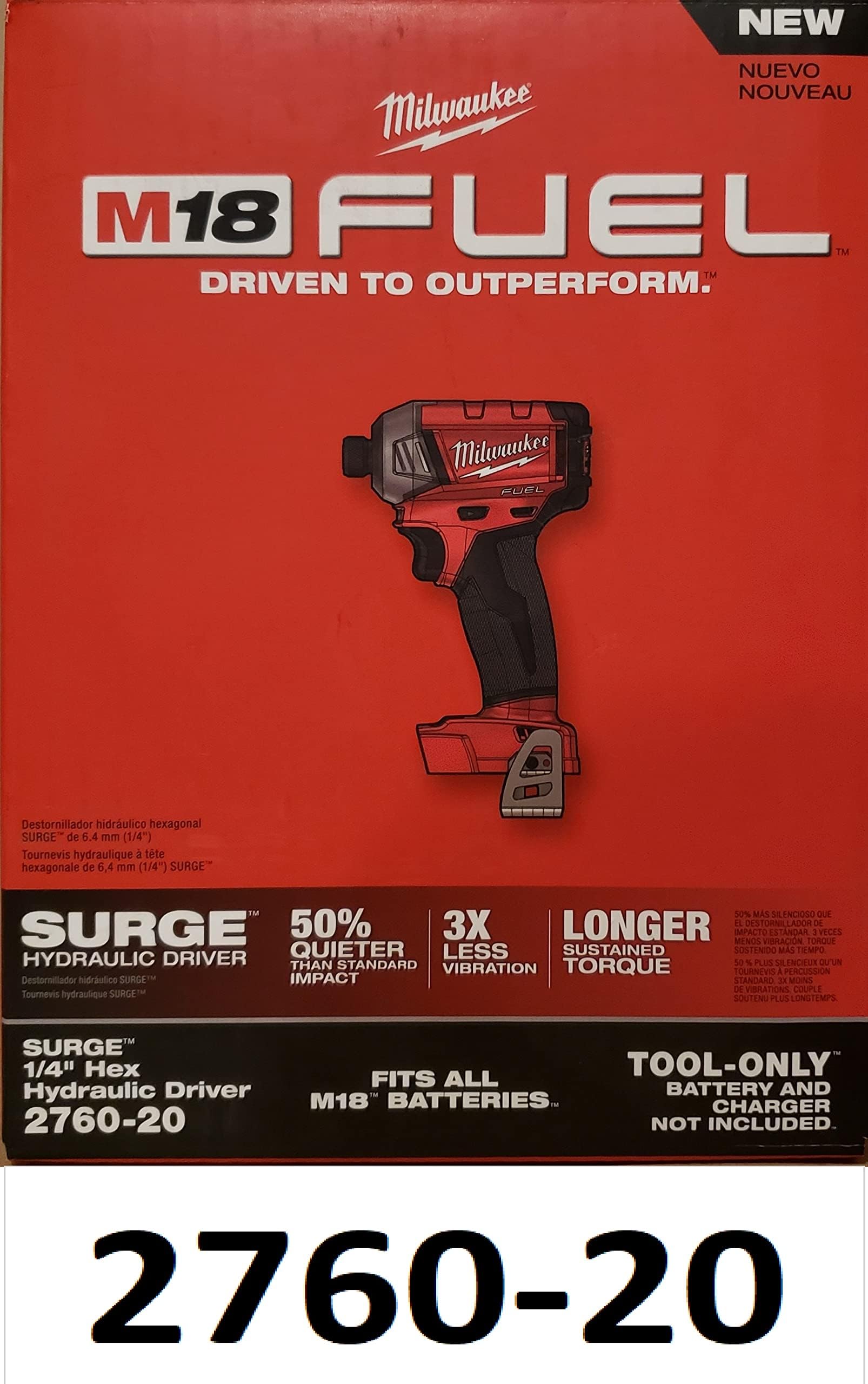 Milwaukee 2953-20 18V Cordless 1/4" Hex Impact Driver (Tool Only ...
