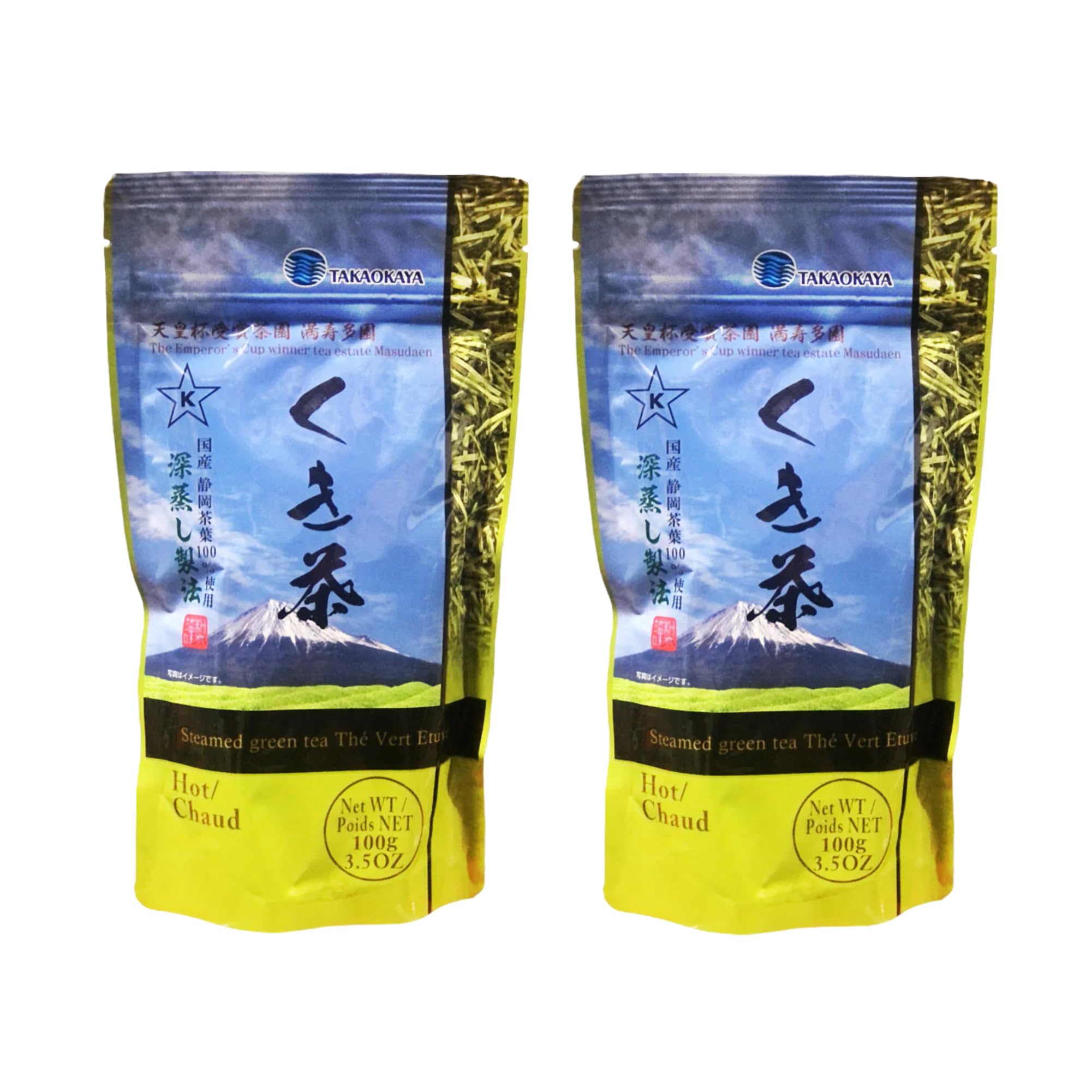 Buy Takaokaya Kukicha Twig Tea - Pack of 2-3.52 oz (100g) x 2 ...