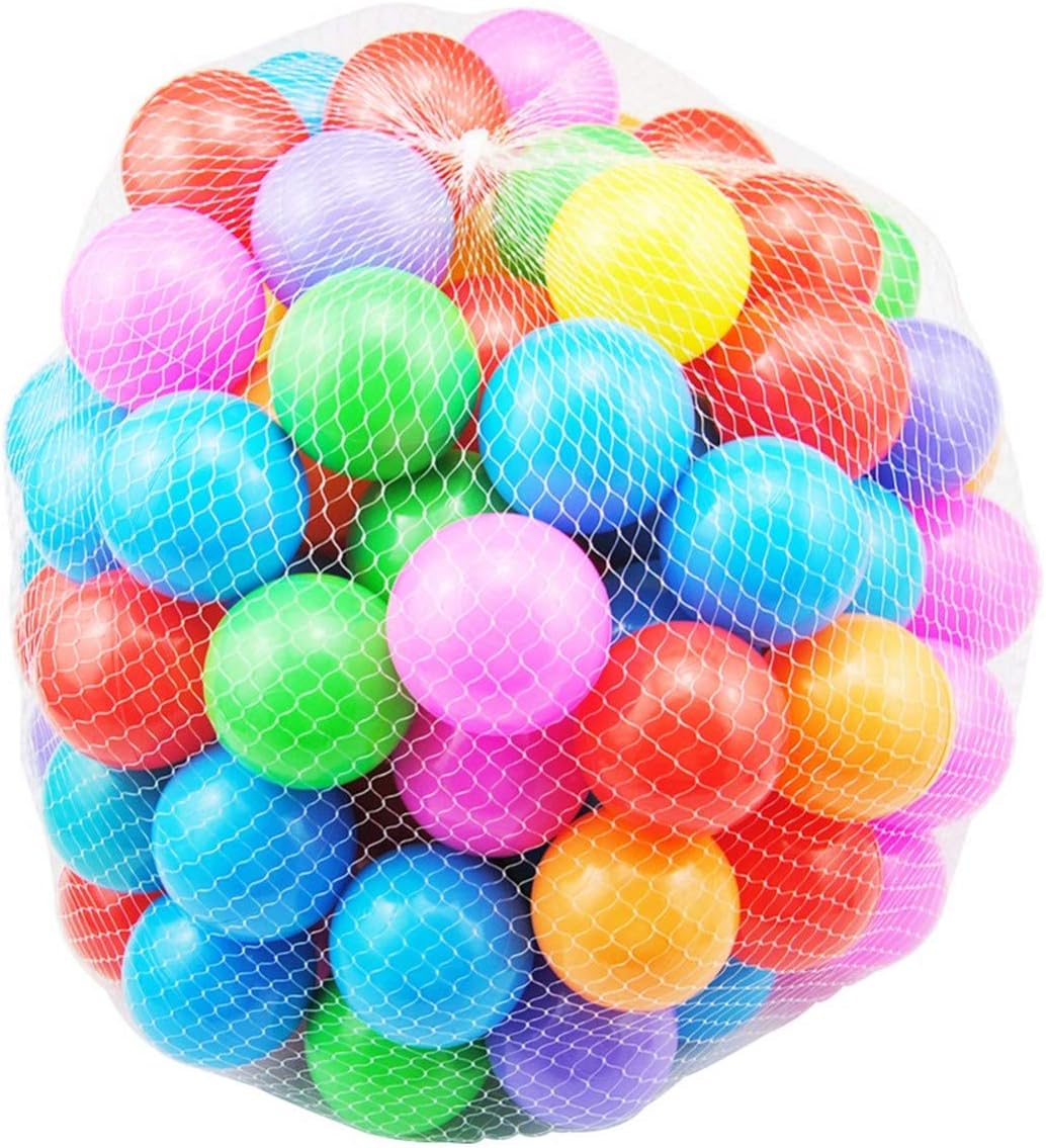 SHUO Free BPA Crush Proof Plastic Ball Pit Balls Colorful Fun Soft ...