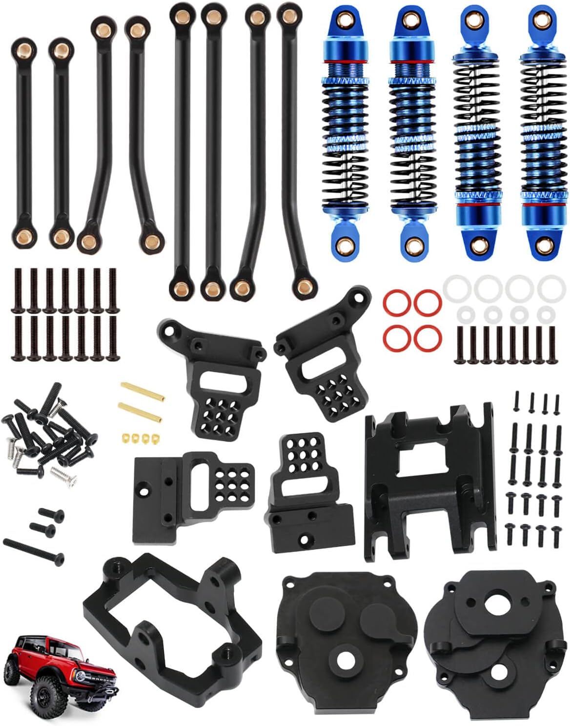 Amazon.com: RCMYou RC Upgrade Parts for 1/18 TRX4M,Black Aluminium ...