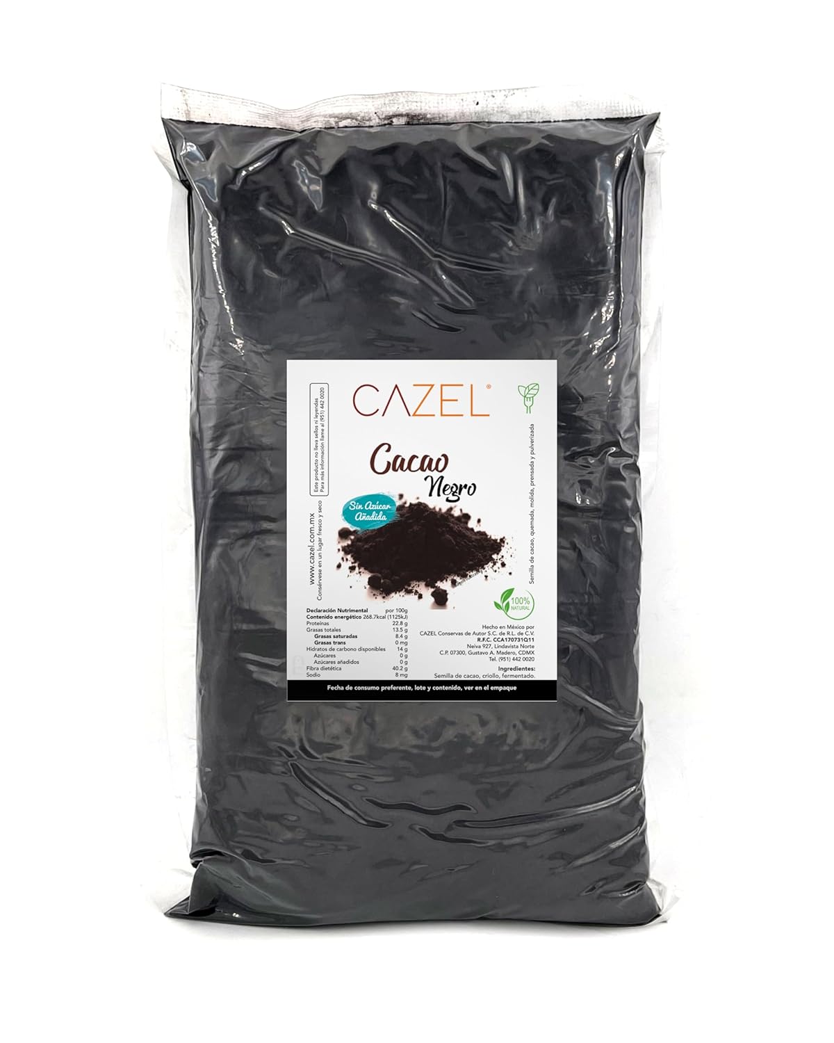 Amazon.com : CAZEL Natural Artisan Black Cocoa Powder 1 kg : Grocery ...