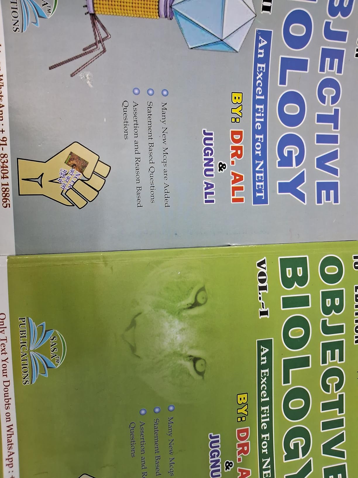 Dr. Ali Objective Biology Vol 1 & 2 NEET Guide Book
