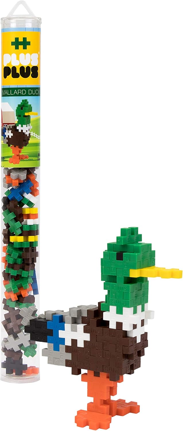 Amazon.com: PLUS PLUS – Mini Maker Tube – Mallard Duck – 70 Piece ...