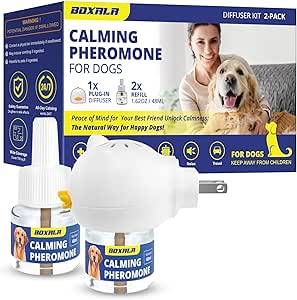 boxala Pheromone Diffuser for Dogs: Calming Pheromone Diffuser Kit ...