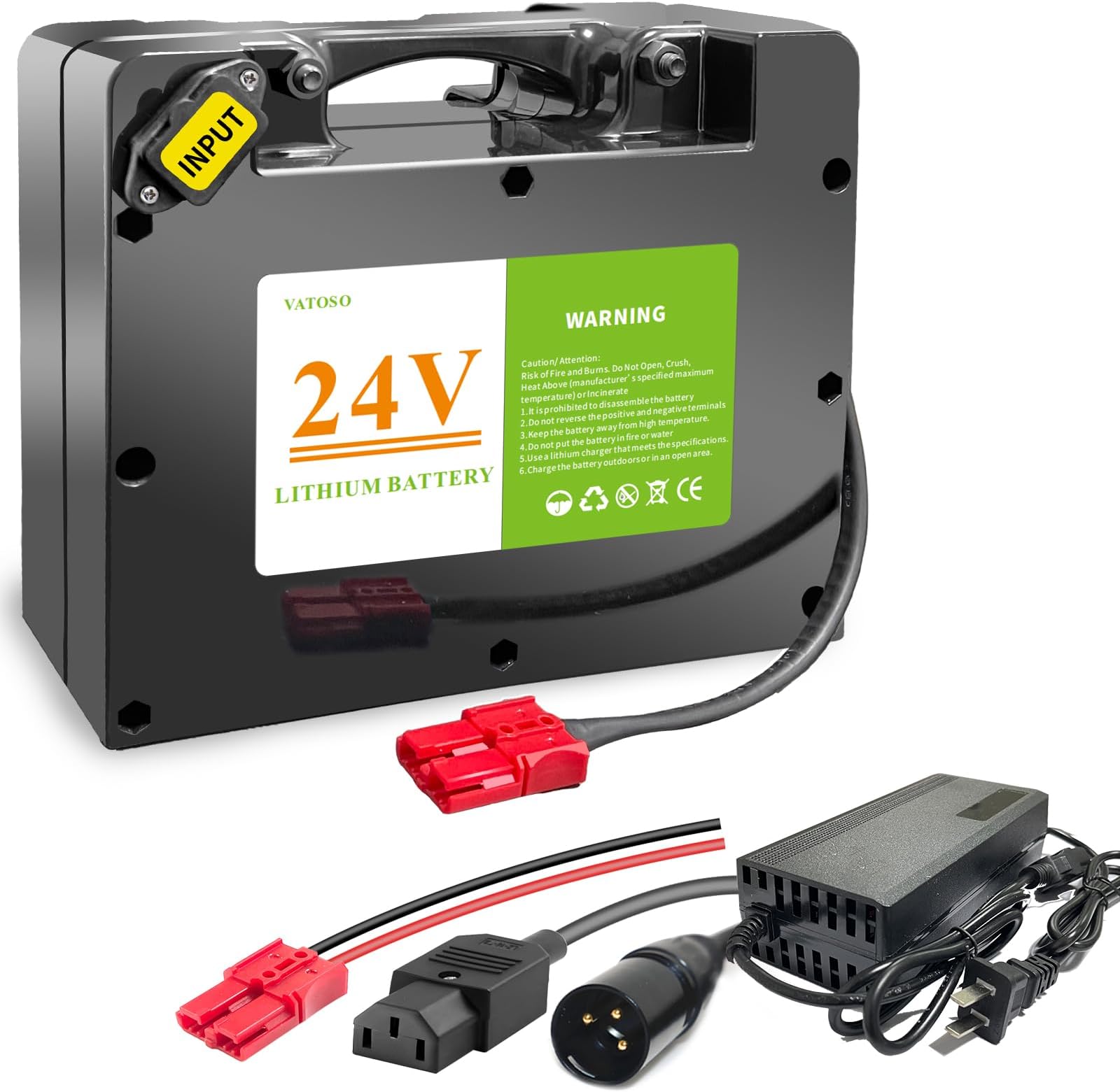 Amazon.com: CWUU 24V 12AH Premium Lithium Battery Pack for Electric ...