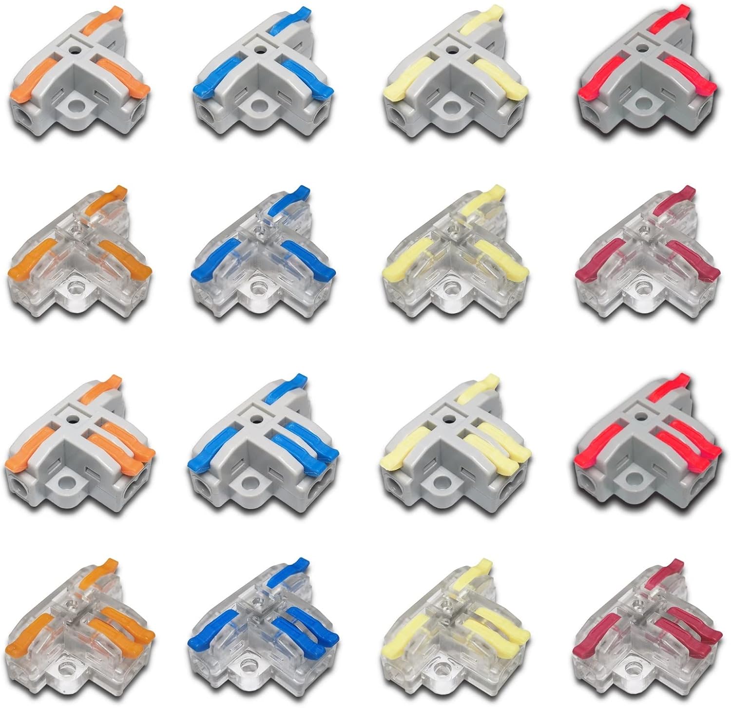 Lever Wire Nut Connectors 10/25/50/100pcs T-Type Universal Compact Push ...