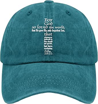 Xinme Baseball Caps for god so Loved The World Baseball Caps for Men ...
