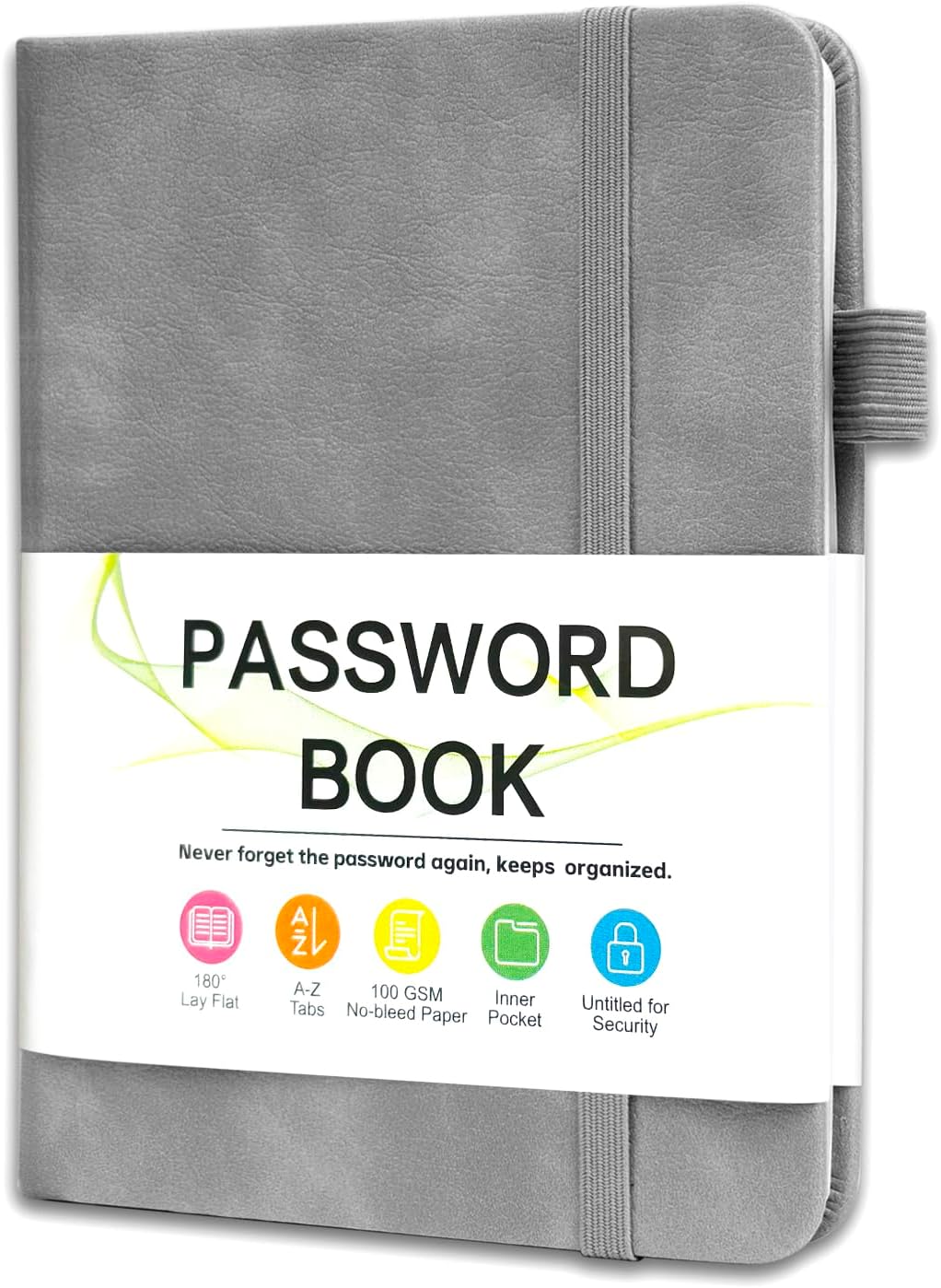 MOSA BEAR Password Keeper Book with Alphabetical Tabs，4.3"x5.7" Small ...