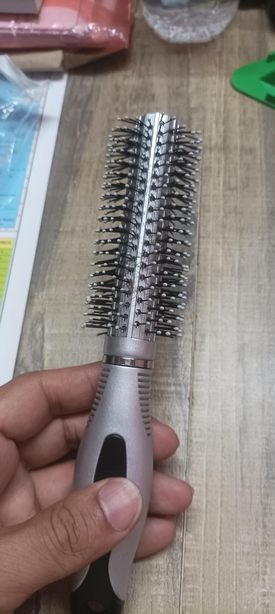 Buy AIR BEAUTY Round Rolling Curling Roller Comb Hair Brush With ...