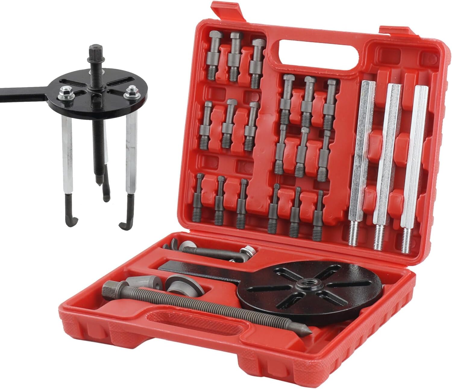 Amazon.com: YILIKISS 21 in 1 Bearing Puller Set with Curved Hook, 3 Jaw ...