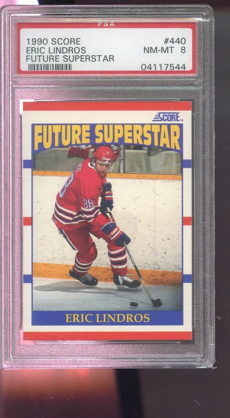 Amazon.com: 1990-91 Score #440 Eric Lindros ROOKIE RC PSA 8 Graded ...
