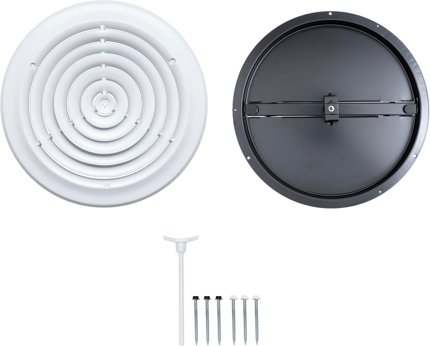 Fits 12 Inch Neck Air Duct | Steel Round Air Supply Diffuser for ...