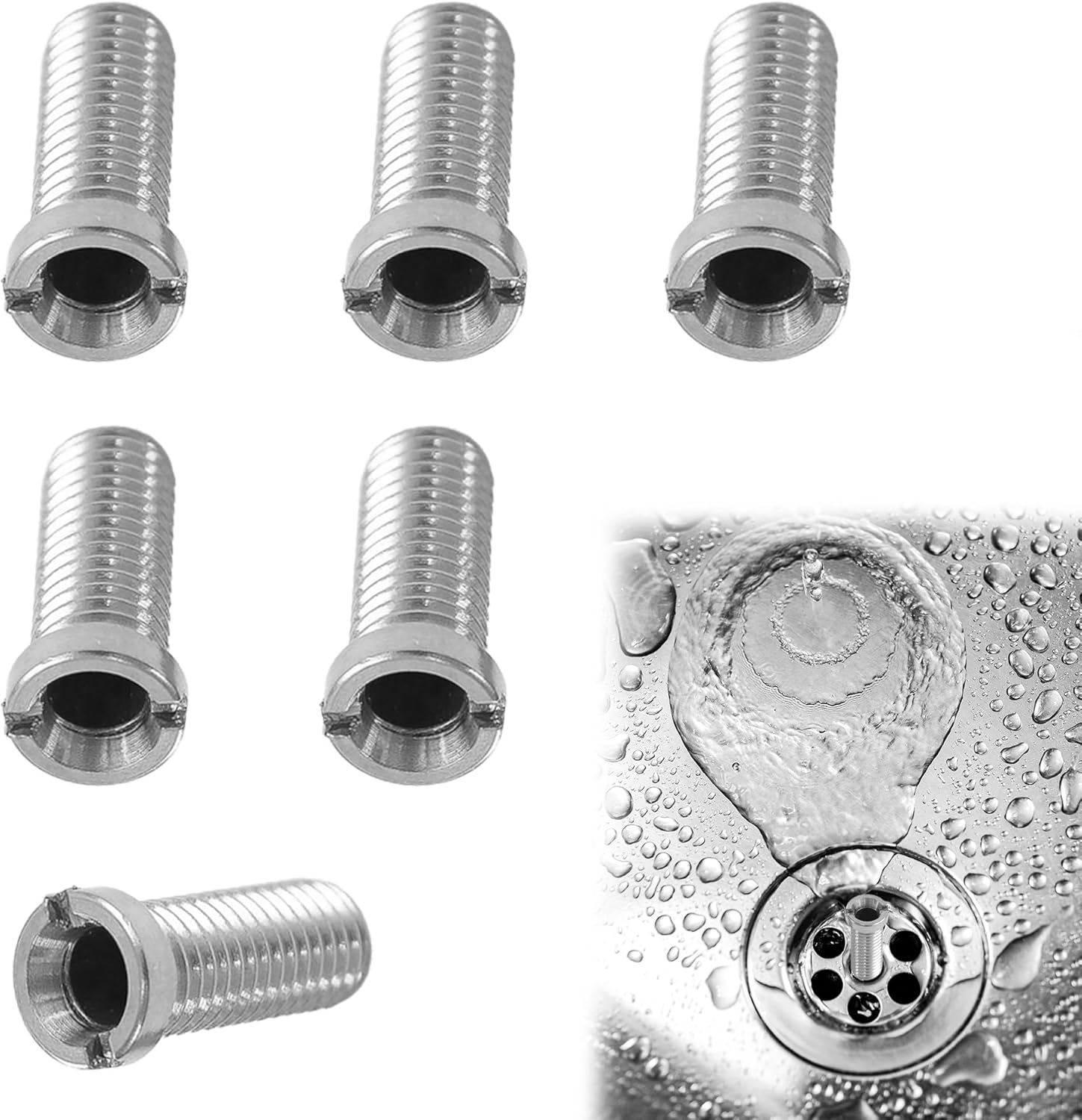 6Pcs Stainless Steel Hollow Screws 45mm Kitchen Sink Drain Strainer ...