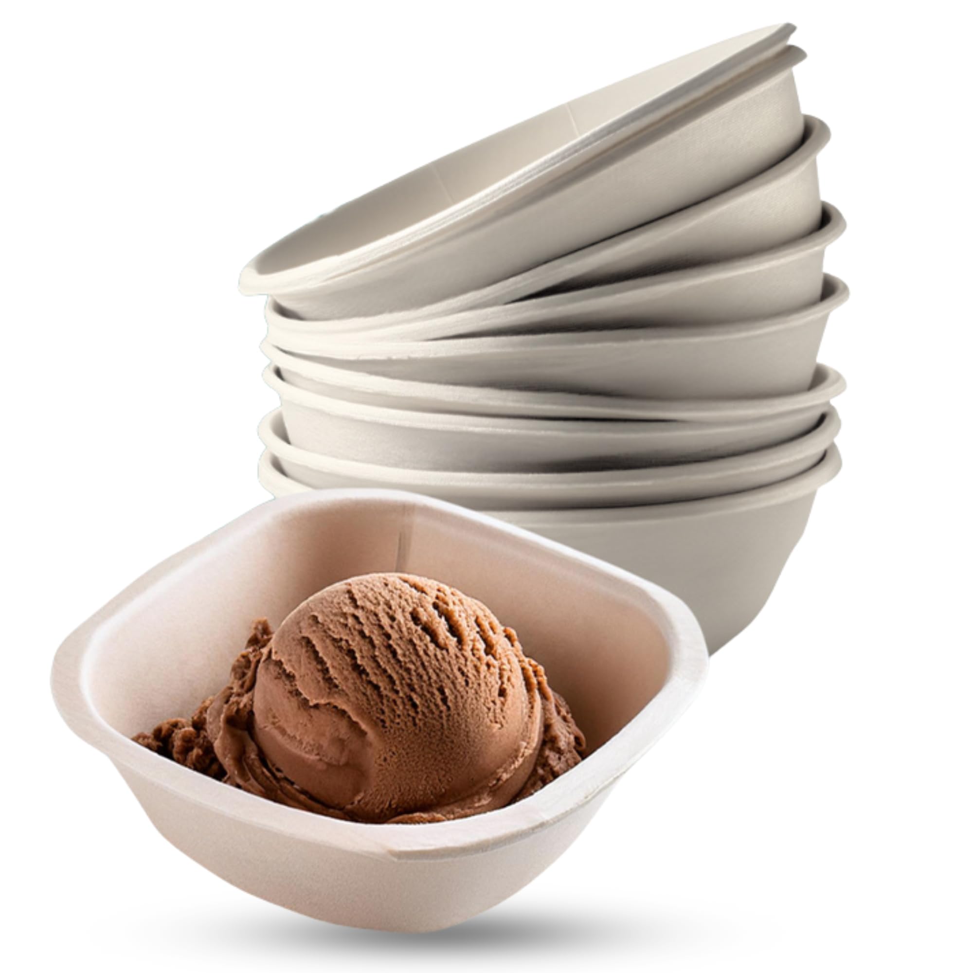 Eco Earth Sugarcane Baggase Disposable Bowls - Paper Bowl use & Throw ...