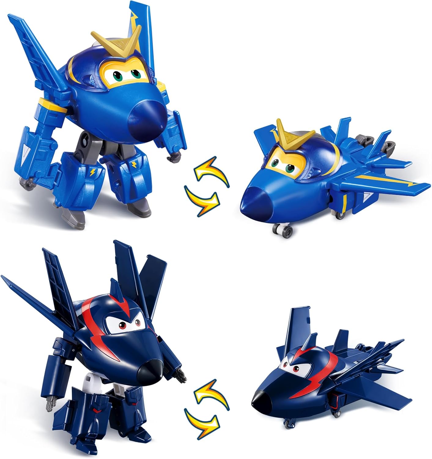 Amazon.com: Super Wings Transformable Toys, 5 in Jerome & Agent Chace ...