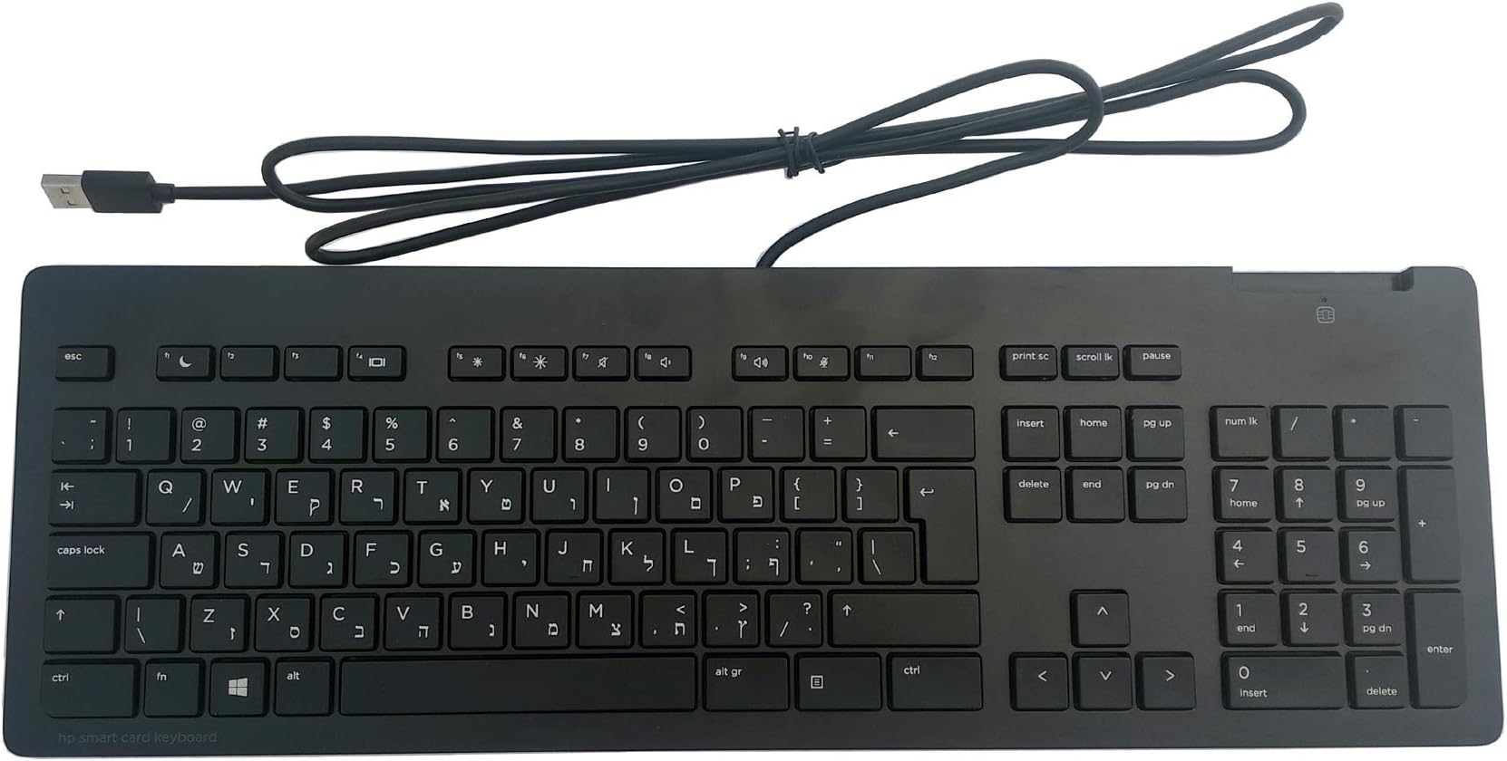 Amazon.com: HP Z9H48AT#ABA Business Slim Wired Keyboard USB, Black ...