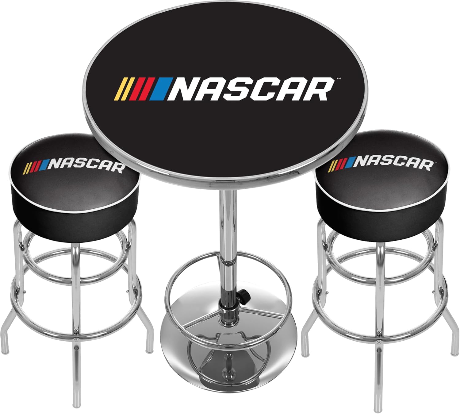 Amazon.com: NASCAR Gameroom Combo - Table and 2 Bar Stool Set for ...