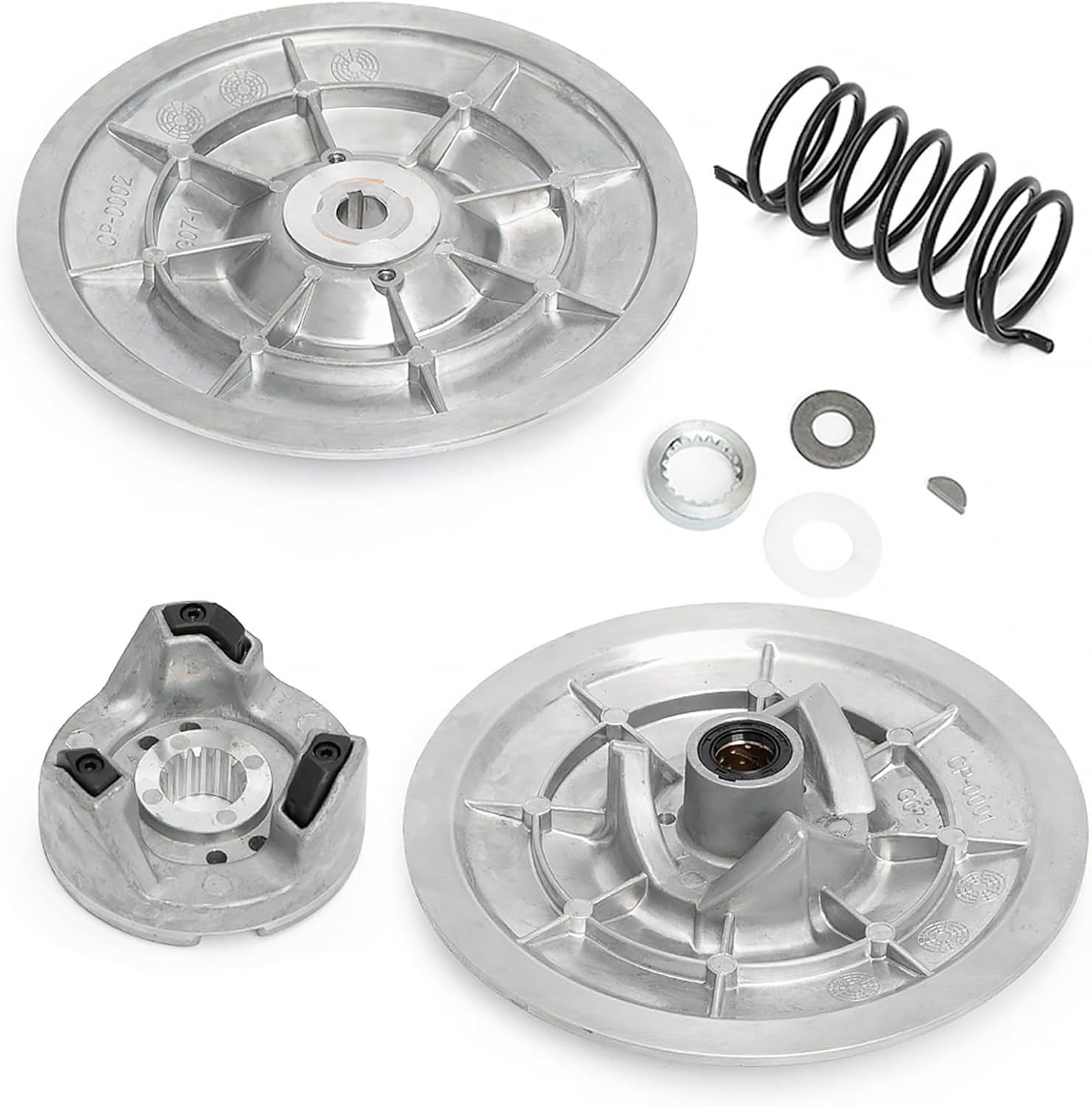 Amazon.com: SFriding Rear Secondary Driven Clutch Kit with Spring for ...