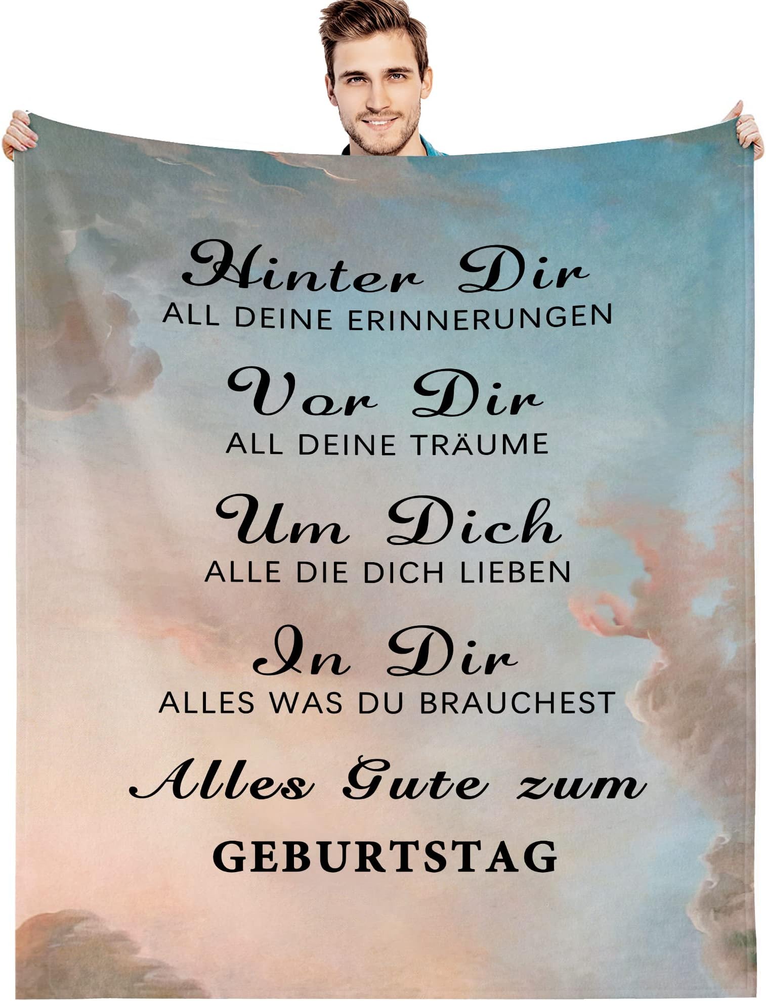 Geburtstagsgeschenk für Männer, Geburtstag Geschenk Mann, Decke ...