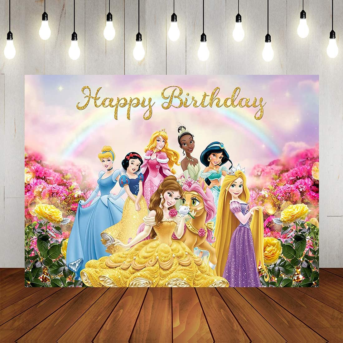Disney Princess Backdrop | Birthday Party Background Supplies | Banner ...