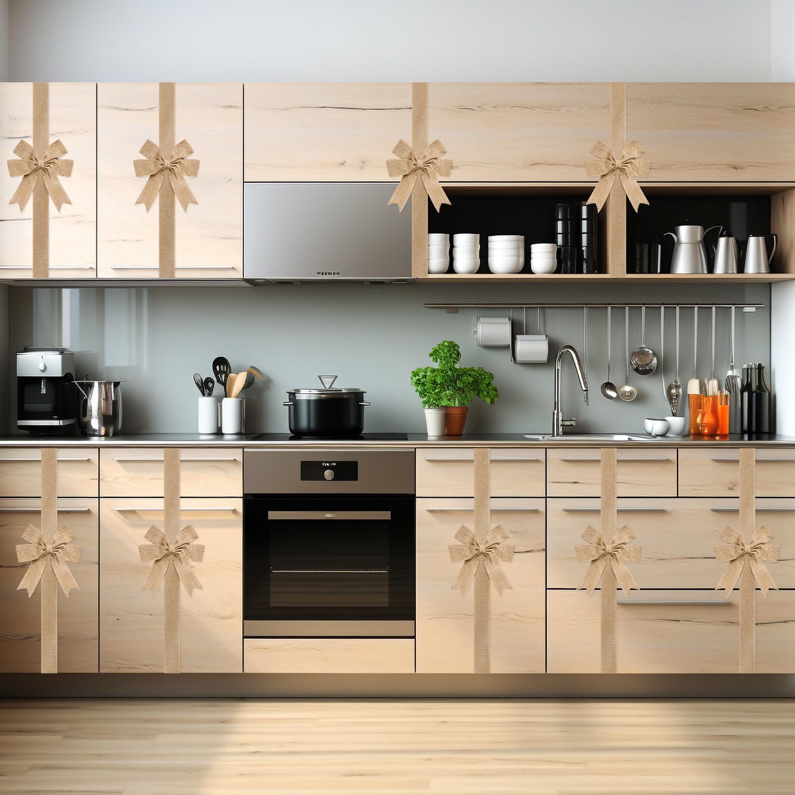 Snapklik.com : Crowye 14 Pcs Christmas Cabinet Bow For Kitchen Door ...