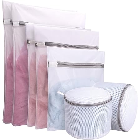 Amazon.com: myHomeBody Mesh Laundry Bags | Delicates Bag for Washing ...
