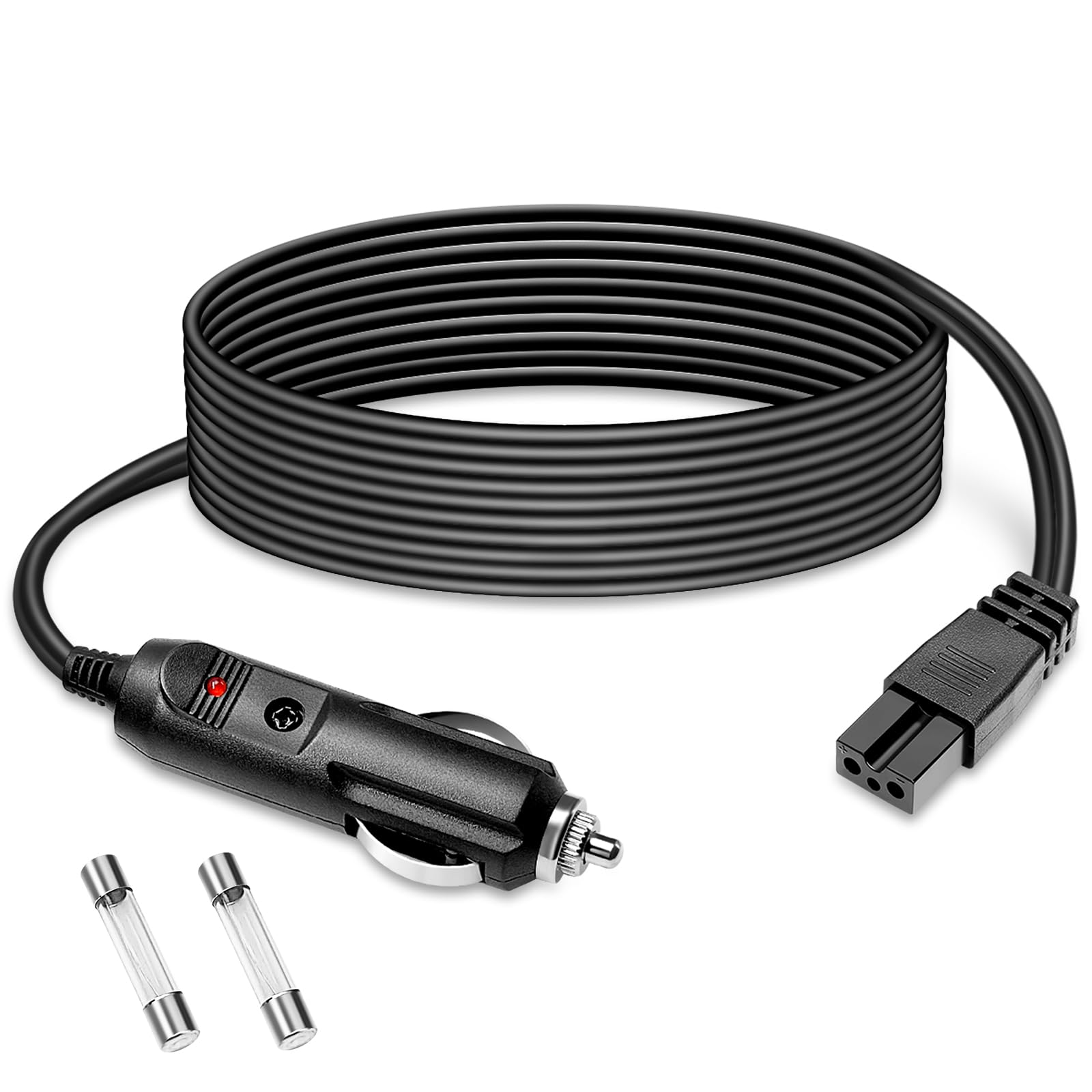 WFPOWER 12V Car Cooler Plug Power Cable for Mini Fridge, 3m / 9.8 ft ...