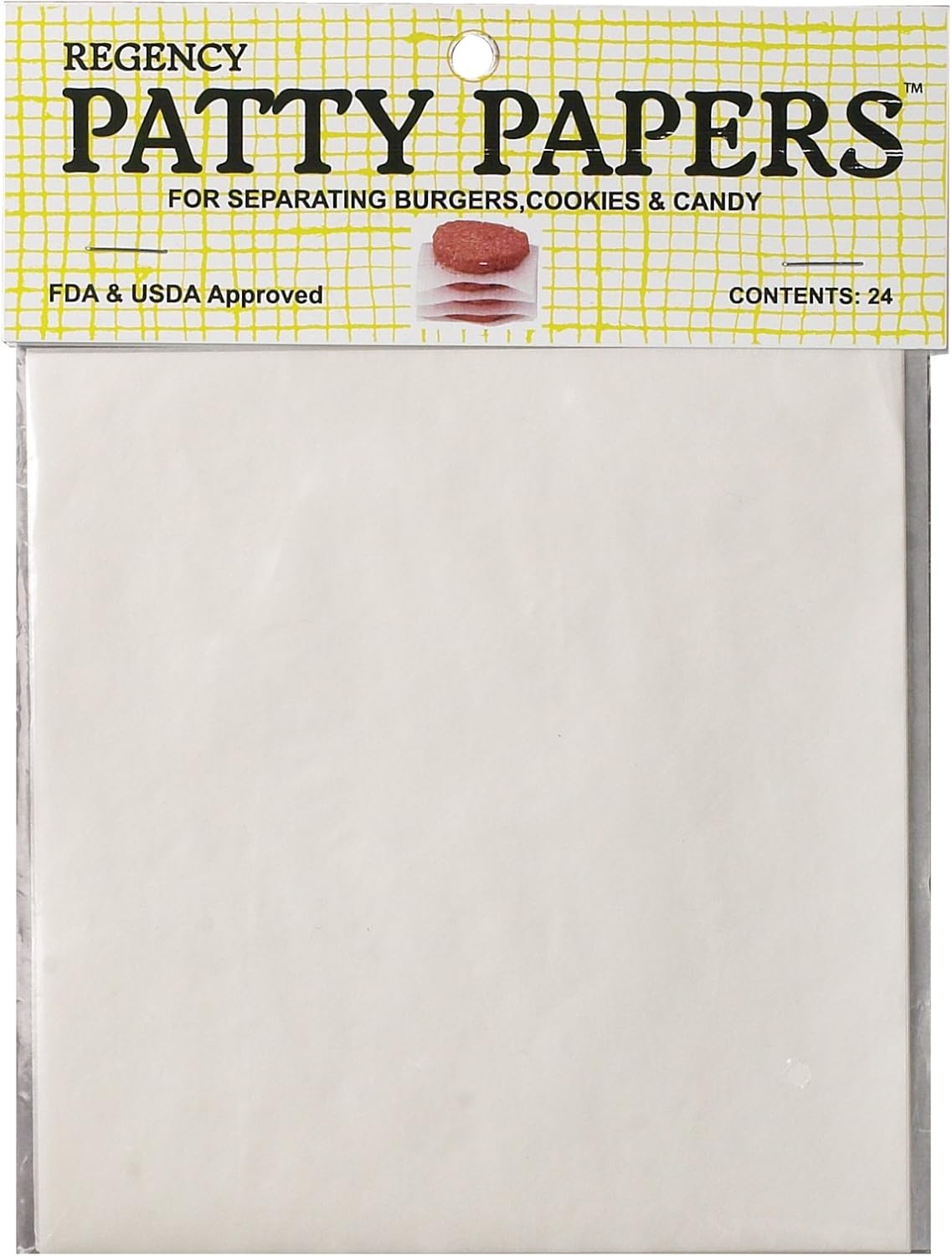 Regency Hamburger Patty Papers, 24 Count : Amazon.co.uk: Home & Kitchen