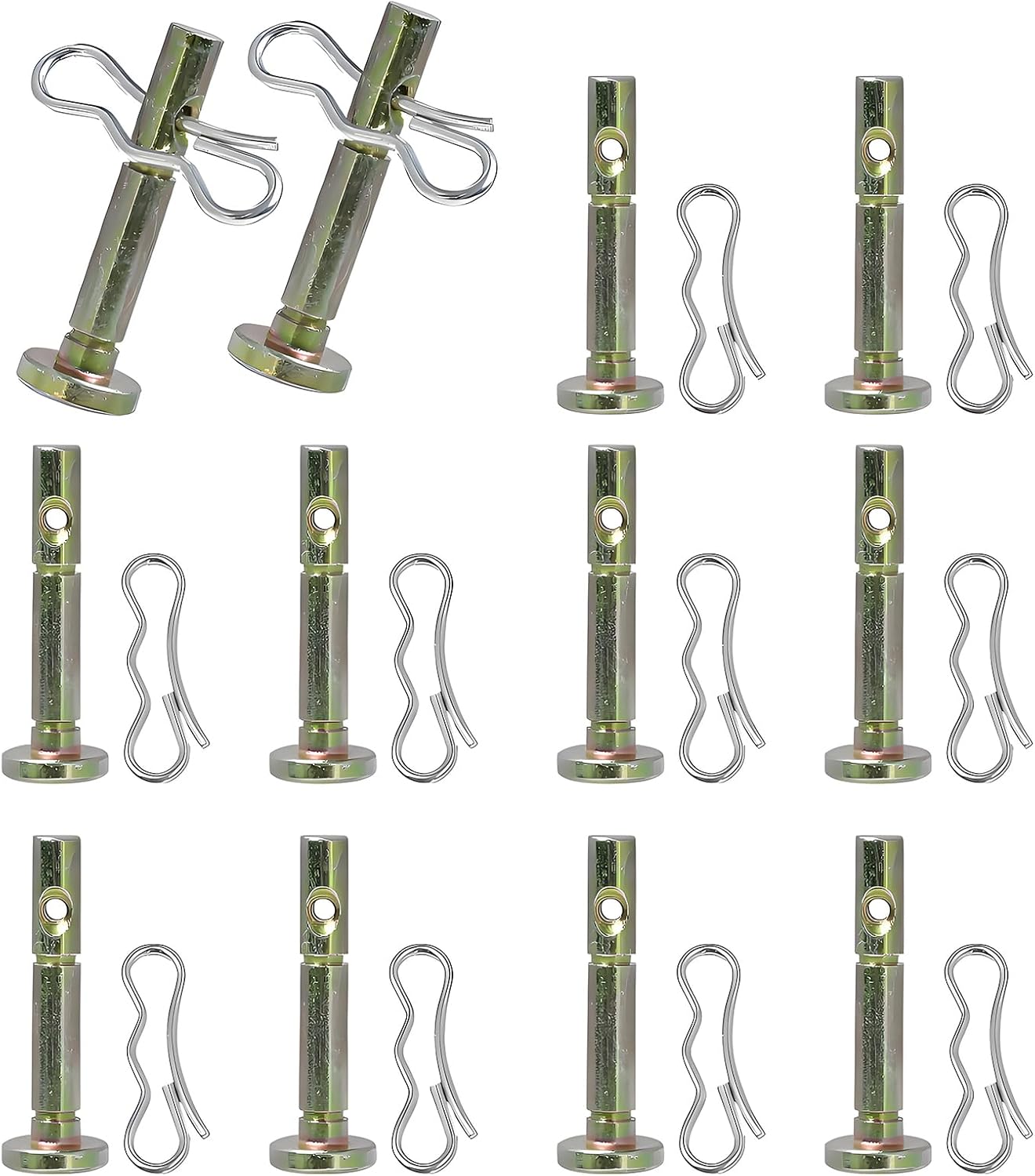 Amazon.com : 10 Pairs Shear Pins & Cotters Pins for Snowblowers ...