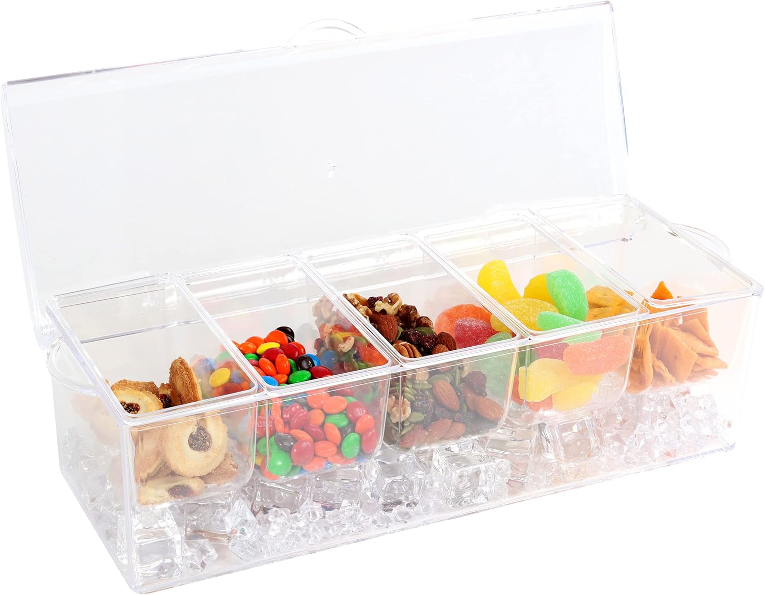 Amazon.com | 7Penn Condiment Tray with Ice Chamber, 5 Condiment ...