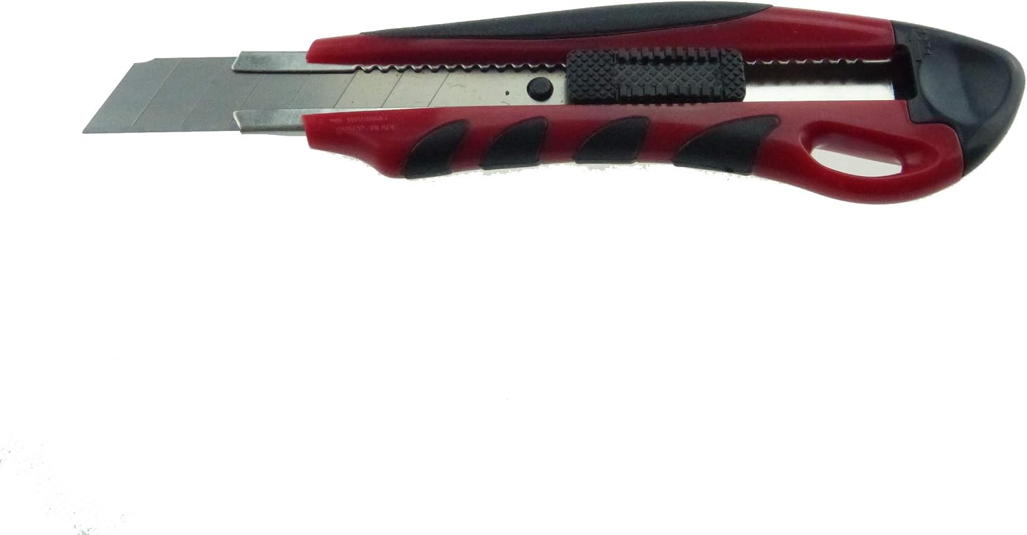 120 Profi Ergo Cuttermesser Cutter Messer rot Softgriff 18mm Klinge ...