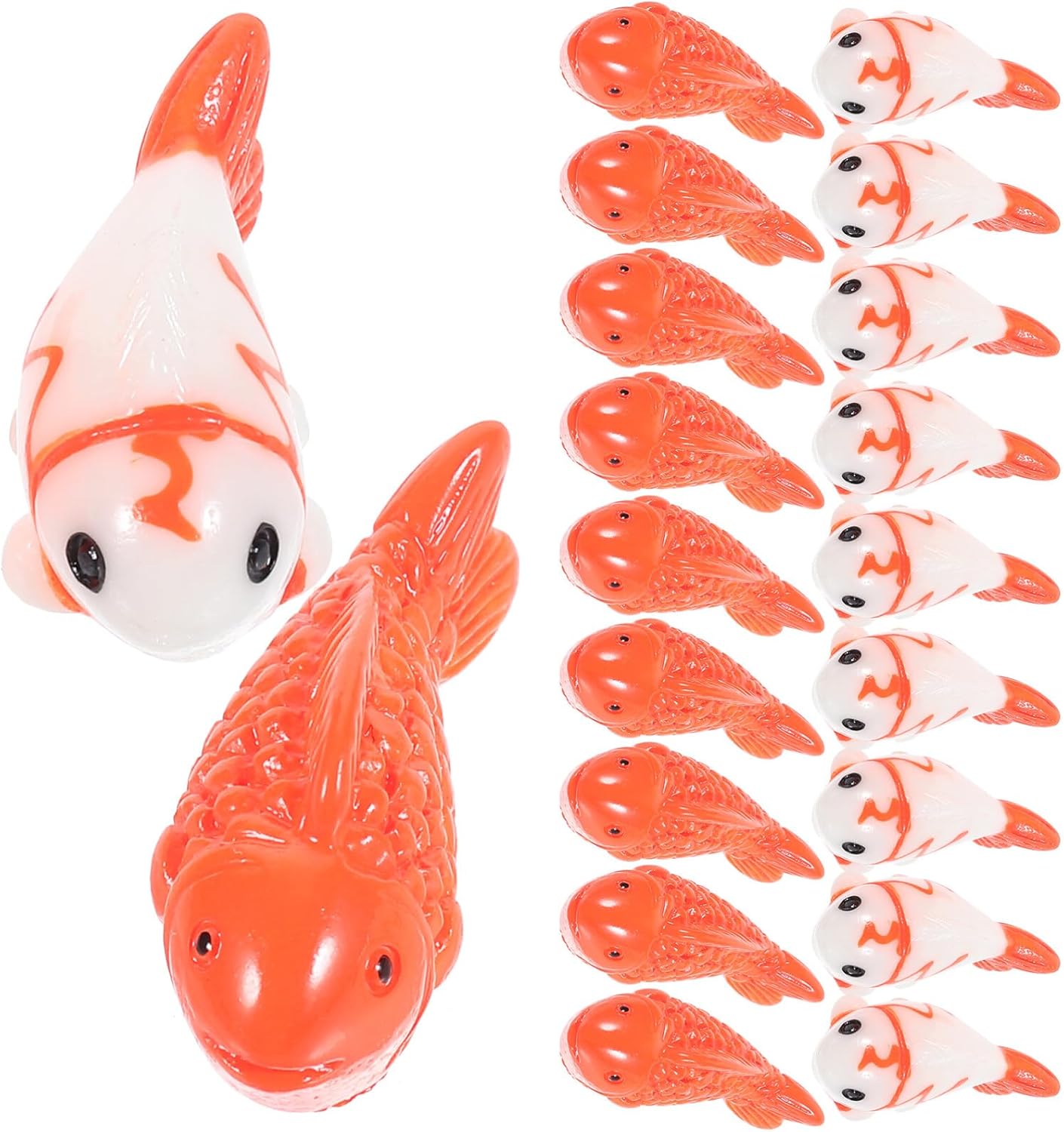Housoutil 20pcs Aquarium Decorations Mini Koi Fish Mini Goldfish ...