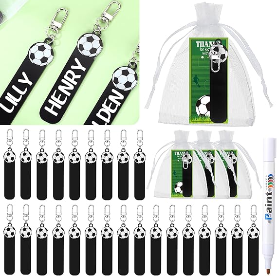 Amazon.com: HyDren 18 Sets Soccer Party Favors Include Soccer Ball ...