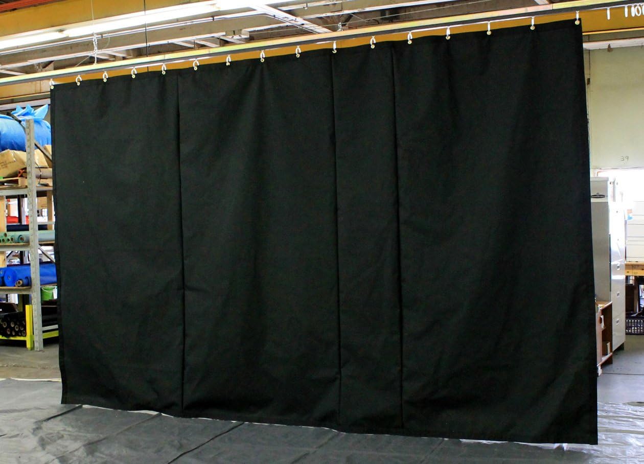 Amazon.com: Peaks Tarps Black Stage Curtain/Backdrop/Partition, 10 H x ...