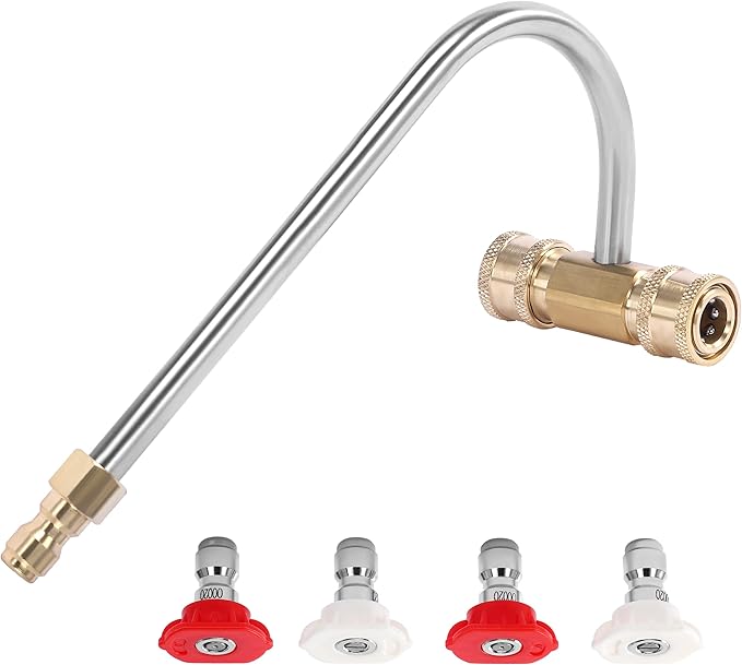Amazon.com: FIXFANS Pressure Washer Gutter Cleaner Attachment, 4000 PSI ...