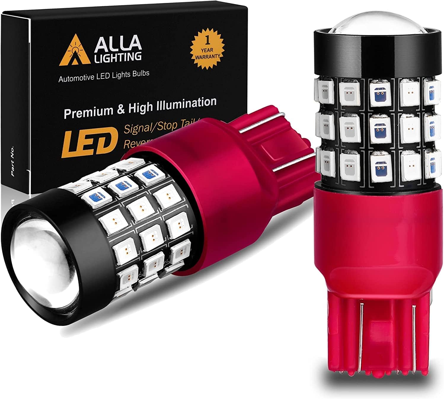 Alla Lighting Newly Upgraded 7440 7443 LED Brake Stop, Tail, Turn ...