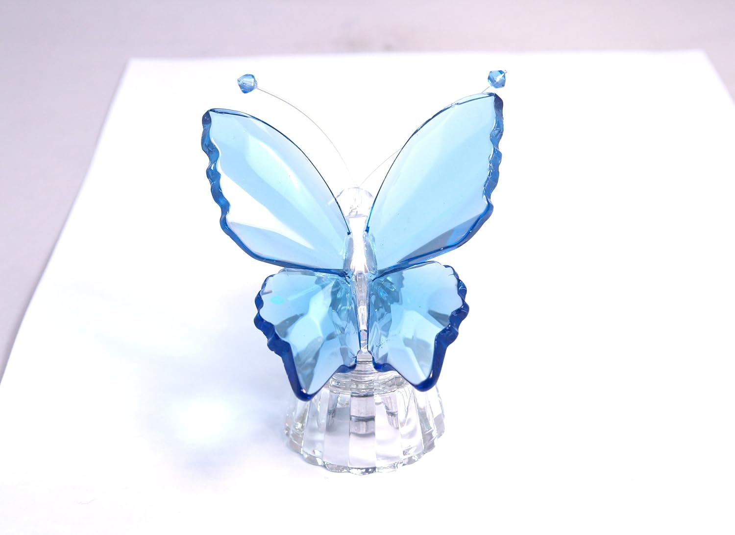 Amazon.com: Glass Butterfly Sculpture (Blue) : Home & Kitchen