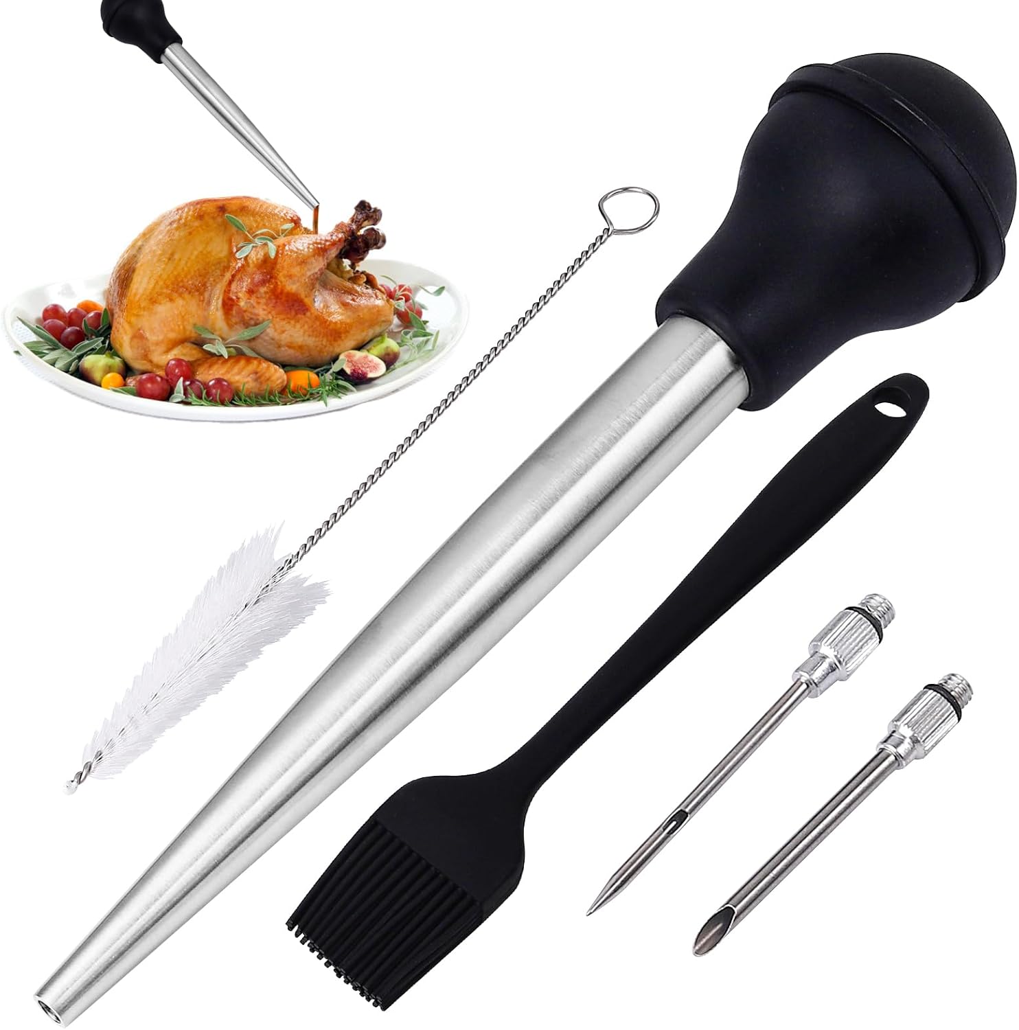 Amazon.com: Turkey Baster Syringe for Cooking - Large Food-Grade Turkey ...