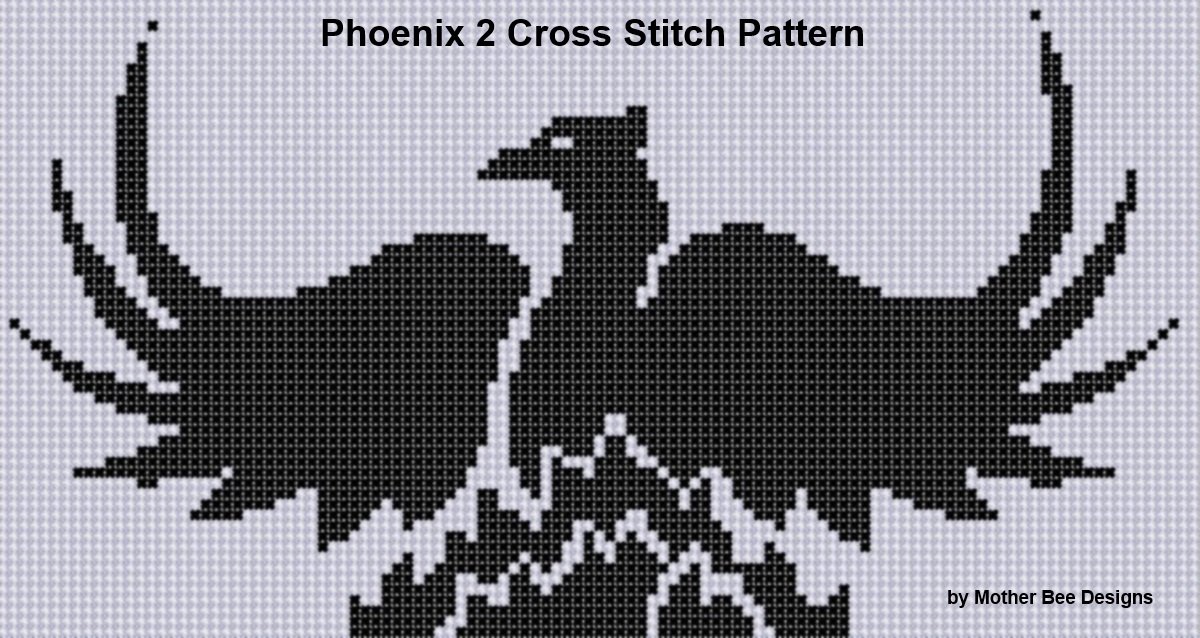 Amazon.com: Phoenix Cross Stitch Pattern eBook : Designs, Mother Bee ...