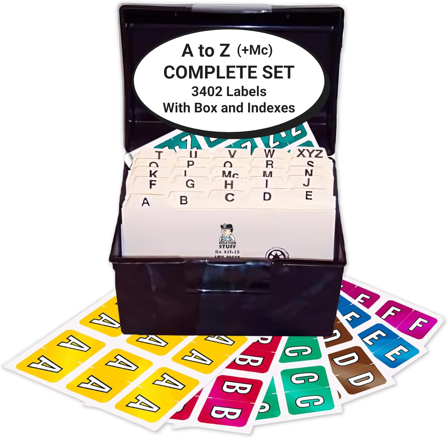 Amazon.com : Alphabet Labels for File Folders, A to Z Plus Mc Complete ...