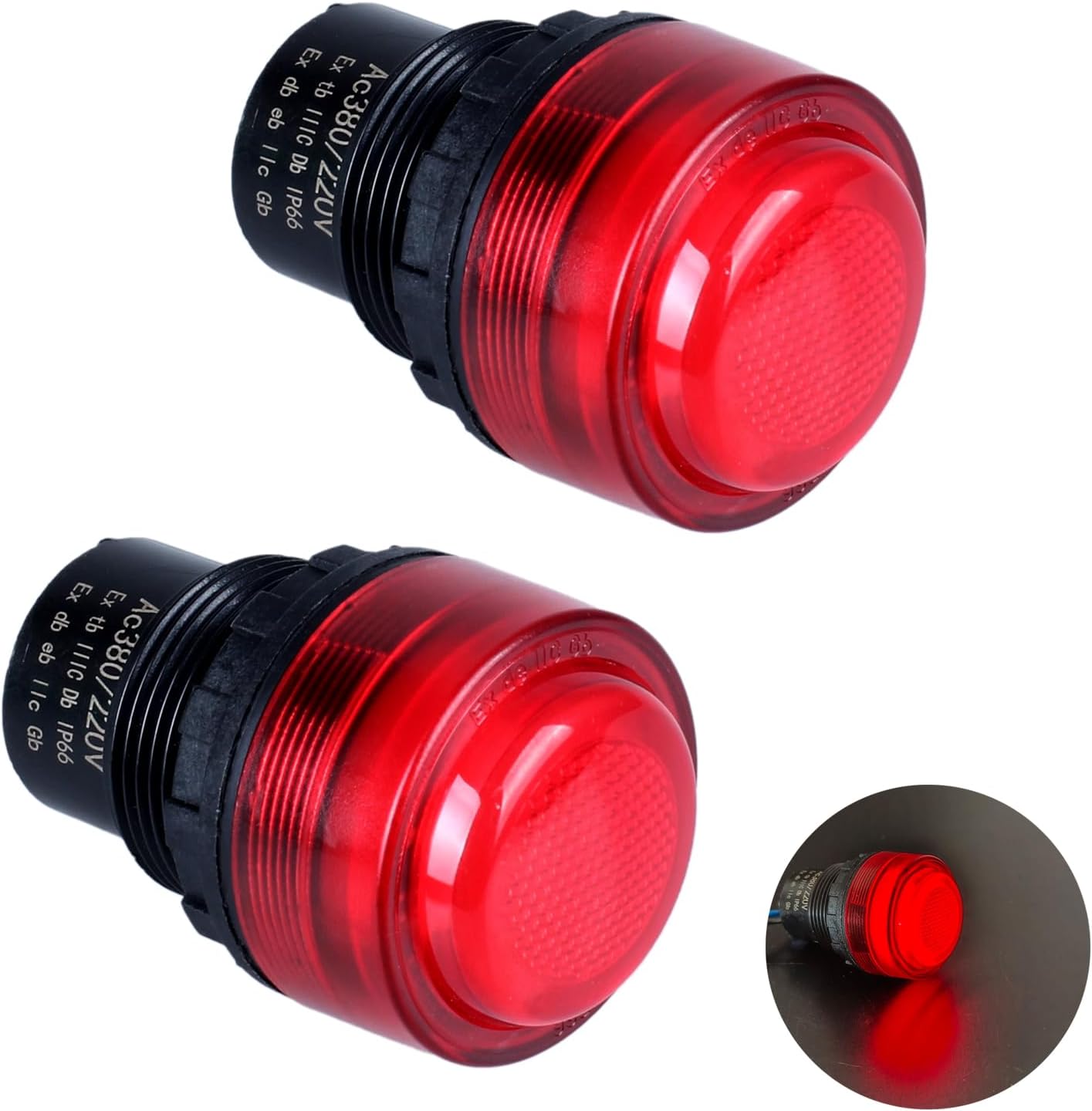 Amazon.com: DMWD 2Pcs 30mm Anti-Vandal and Anti-Corrosion Power Signal ...