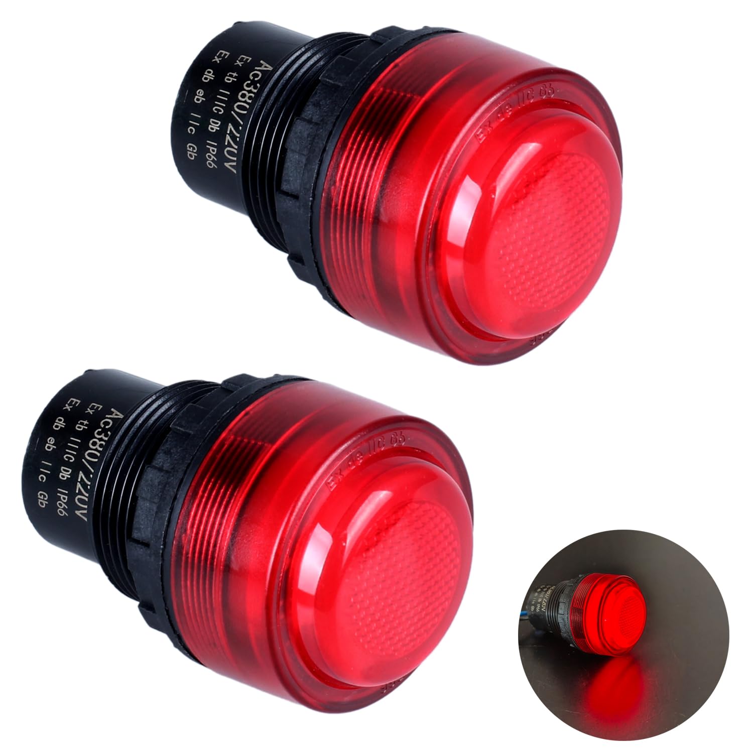Amazon.com: DMWD 2Pcs 30mm Anti-Vandal and Anti-Corrosion Power Signal ...