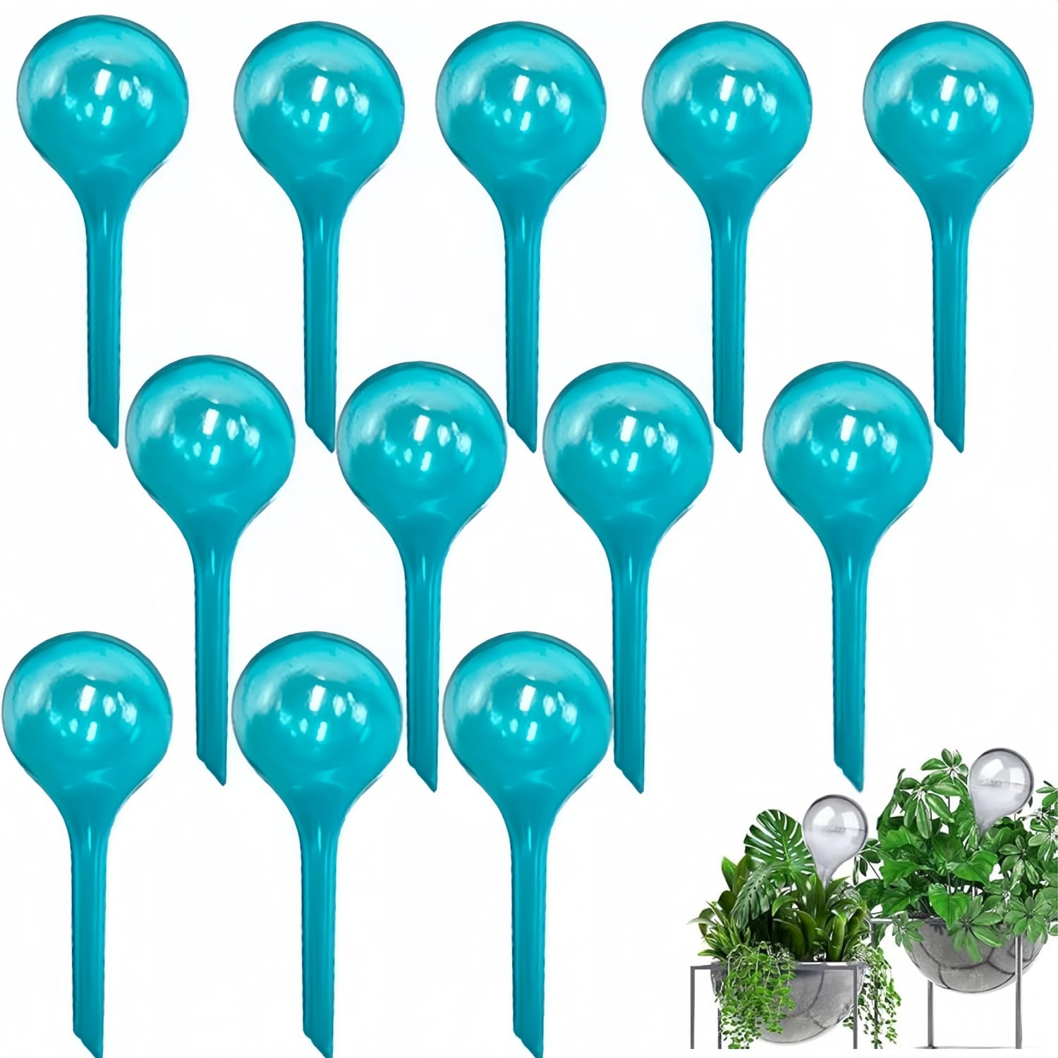 Wzenclave 12 Pcs Plant Watering Globes, Automatic Watering Bulbs ...