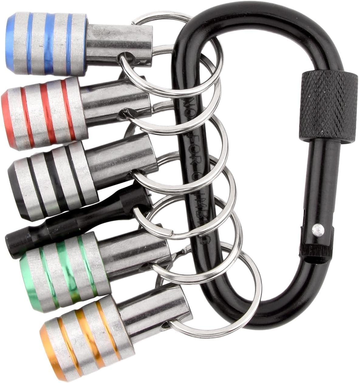 homfanseec 5pcs 1/4-inch Hex Shank Bit Holder Keychain for Impact ...