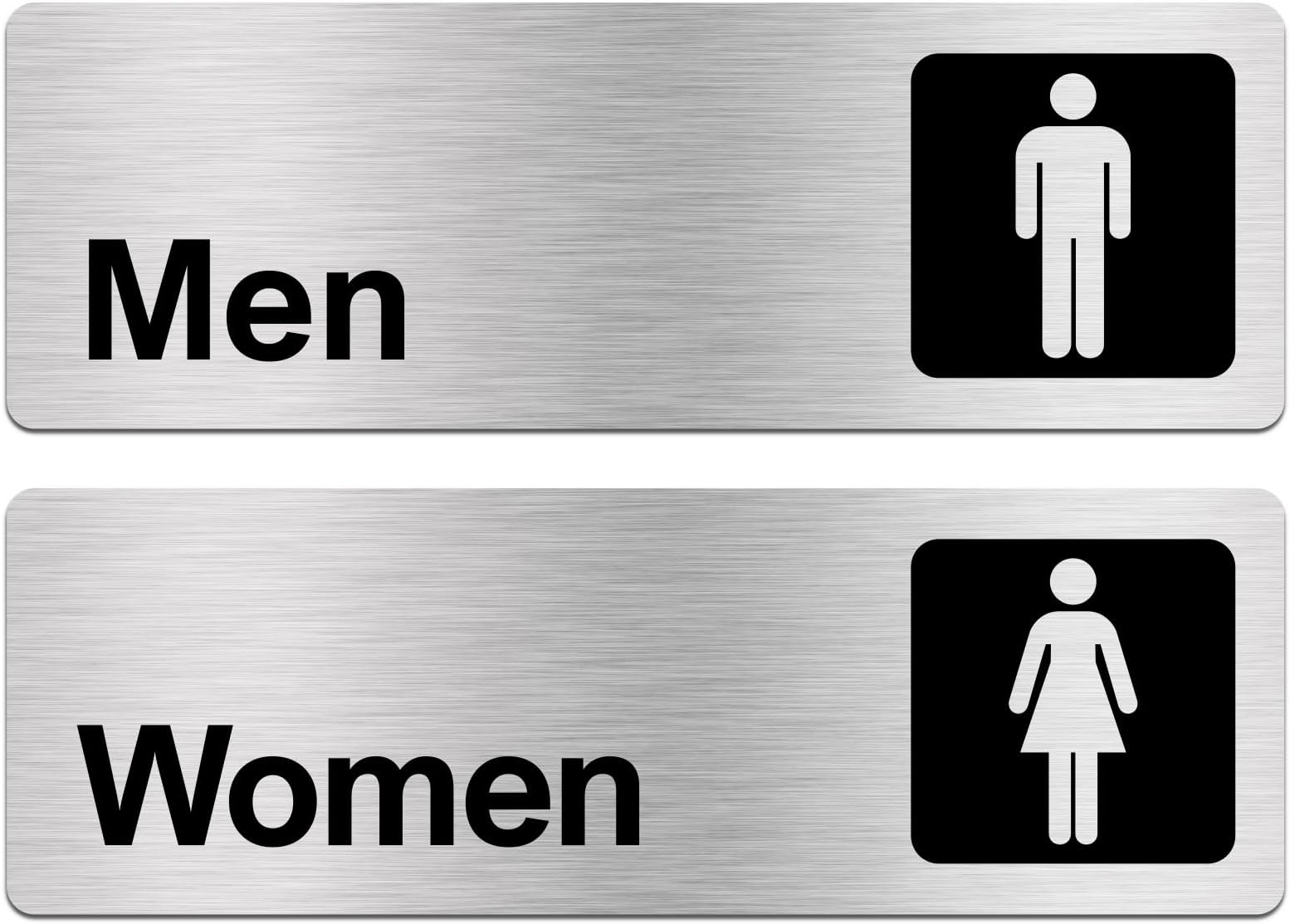 Amazon.com : ALPHA DOG ADA SIGNS Bathroom Sign Bundle - Mens Womens ...
